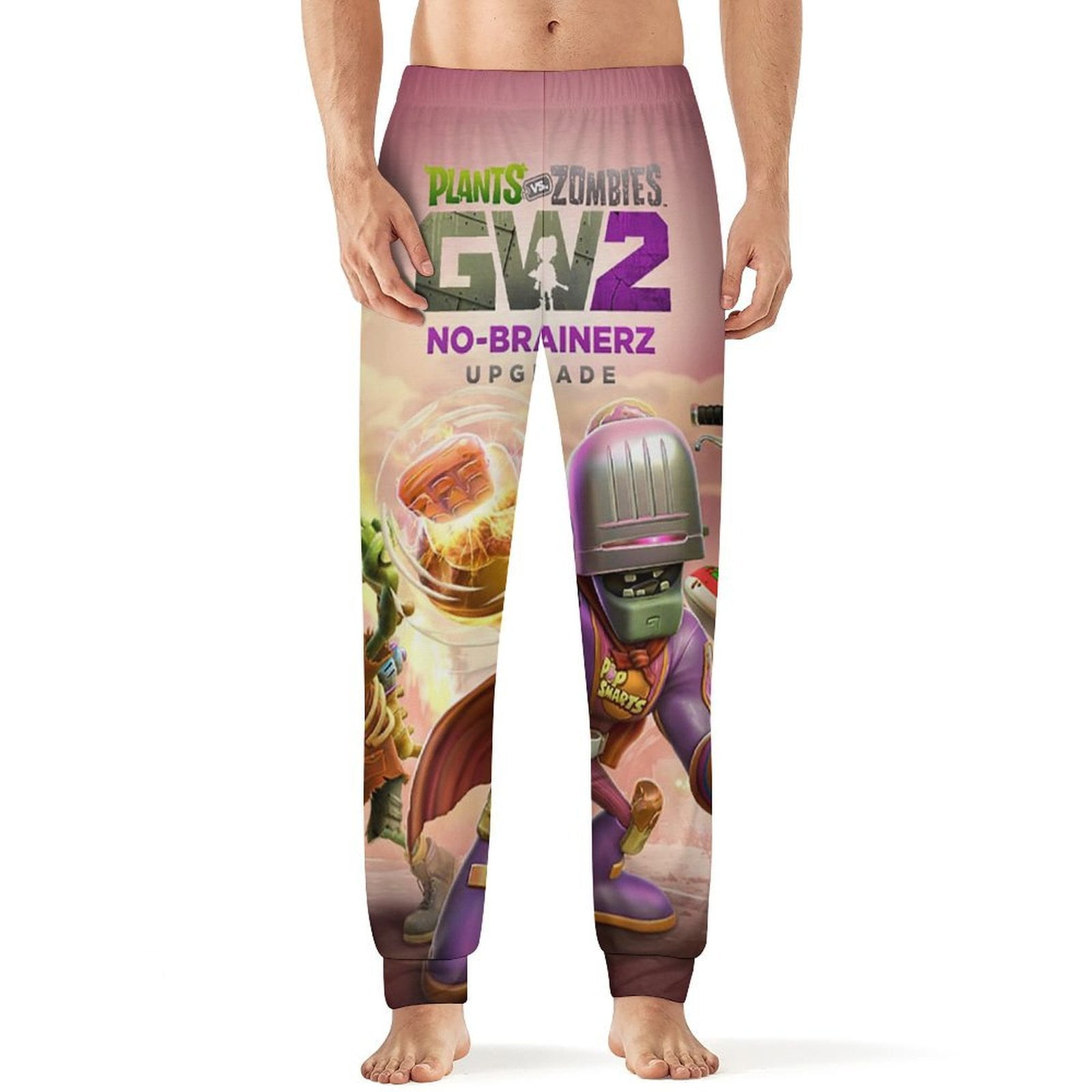 Plants Vs Zombies Men's Lightweight Pajama Pants Soft Lounge Sleep ...