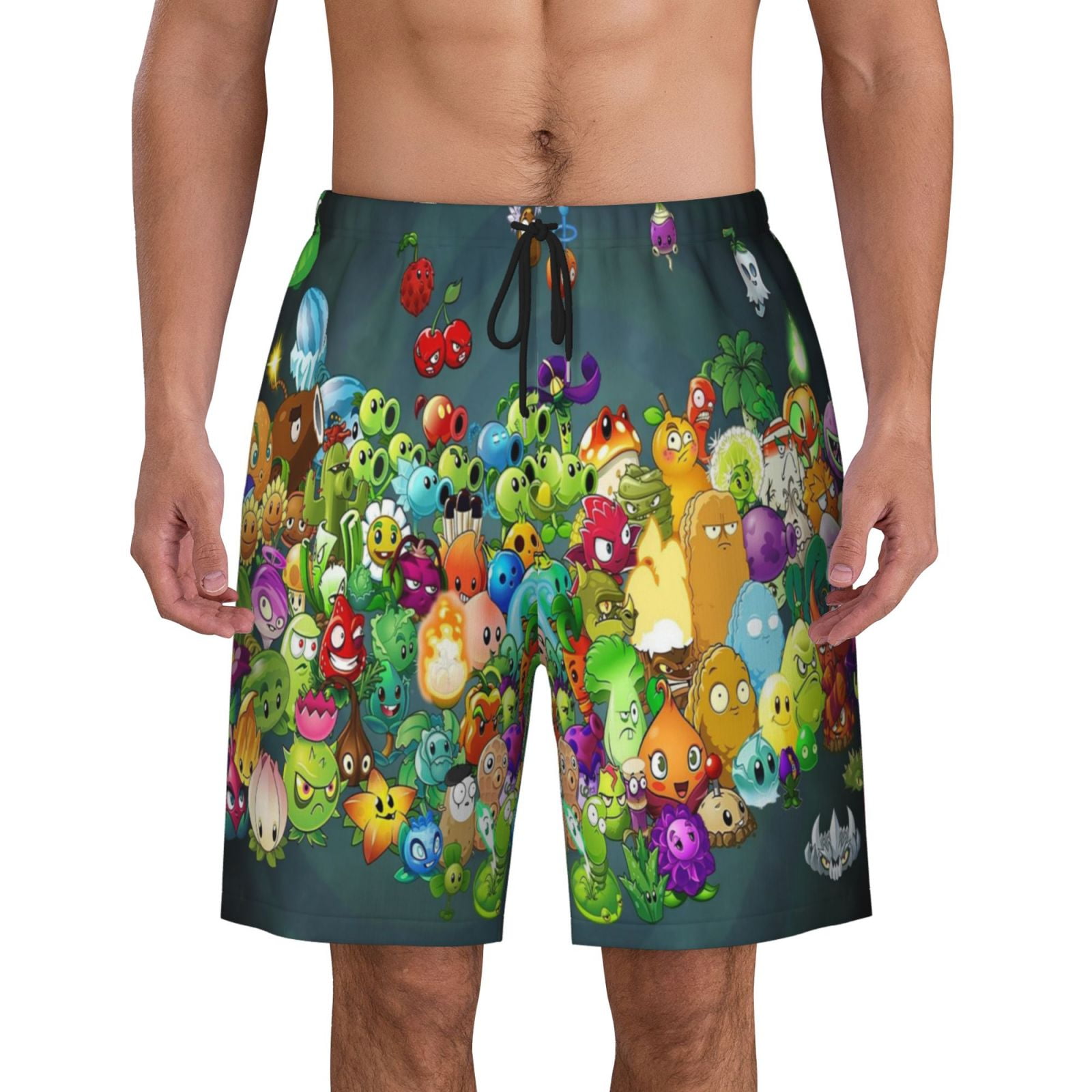 Plants Vs Zombies Men's Swim Trunks Quick Dry Board Shorts Bathing Suit ...