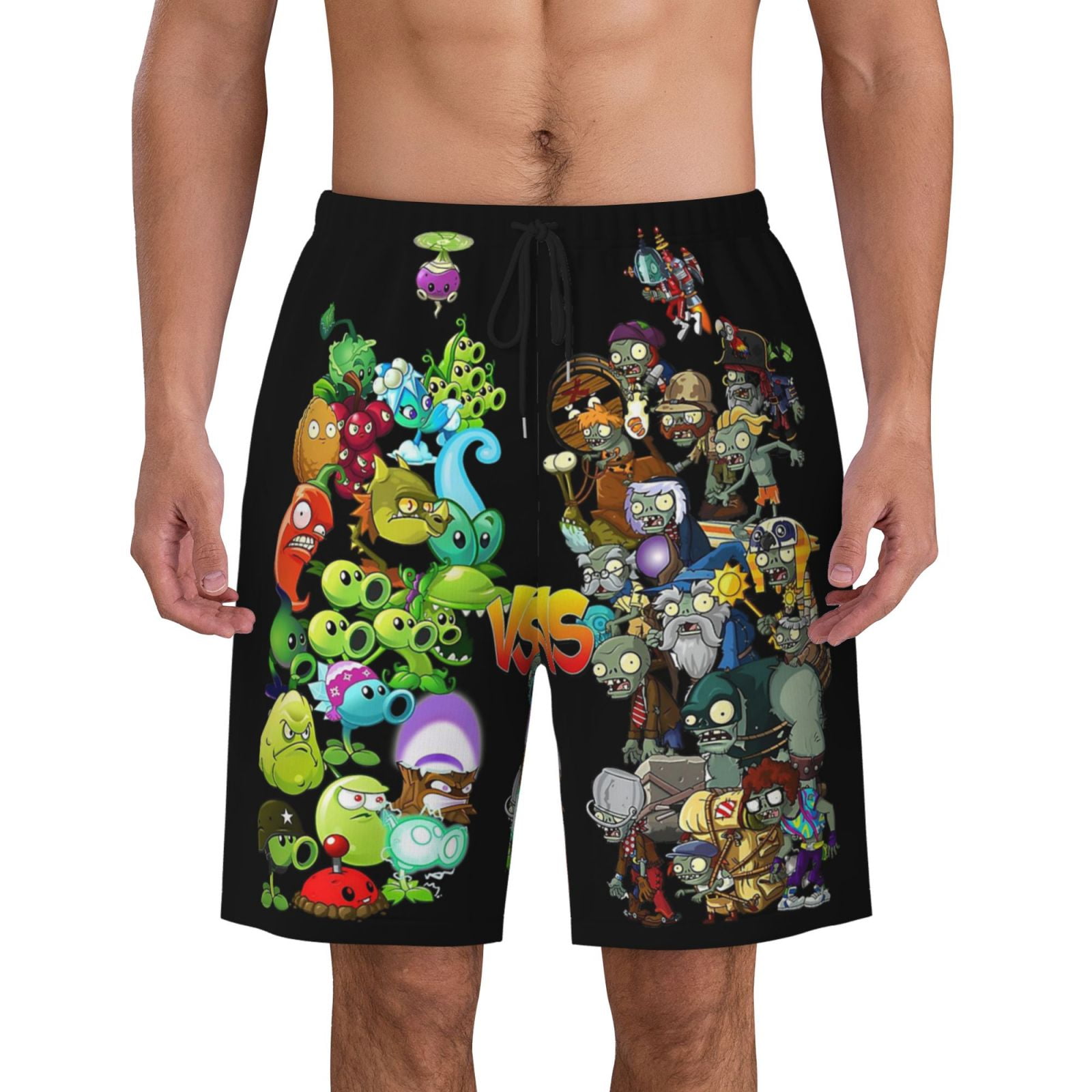 Plants Vs Zombies Men's Swim Trunks Quick Dry Board Shorts Bathing Suit ...