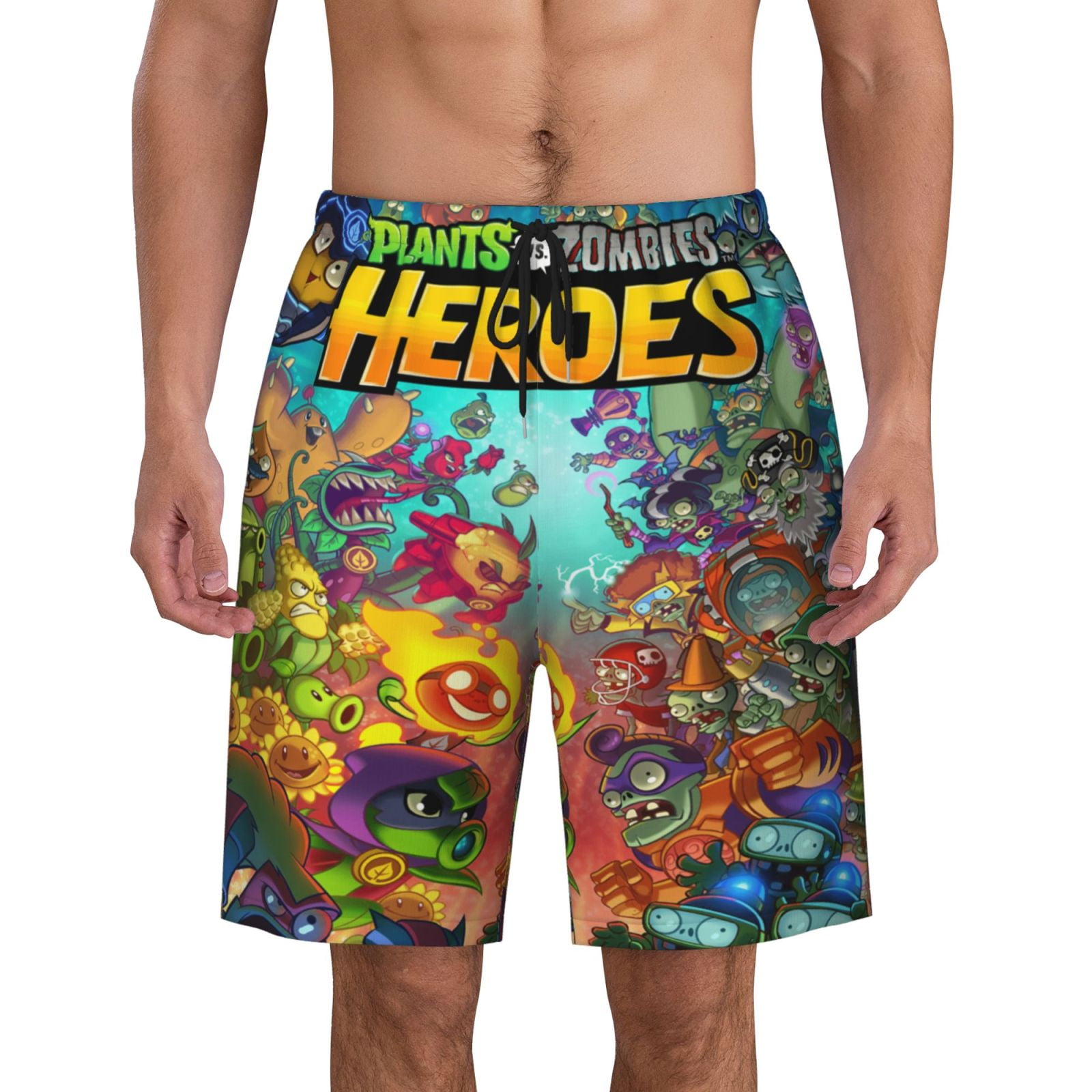 Plants Vs Zombies Men's Swim Trunks Quick Dry Board Shorts Bathing Suit ...