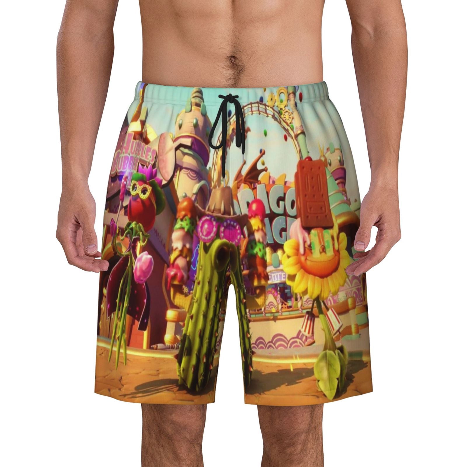 Plants Vs Zombies Men's Swim Trunks Quick Dry Board Shorts Bathing Suit ...