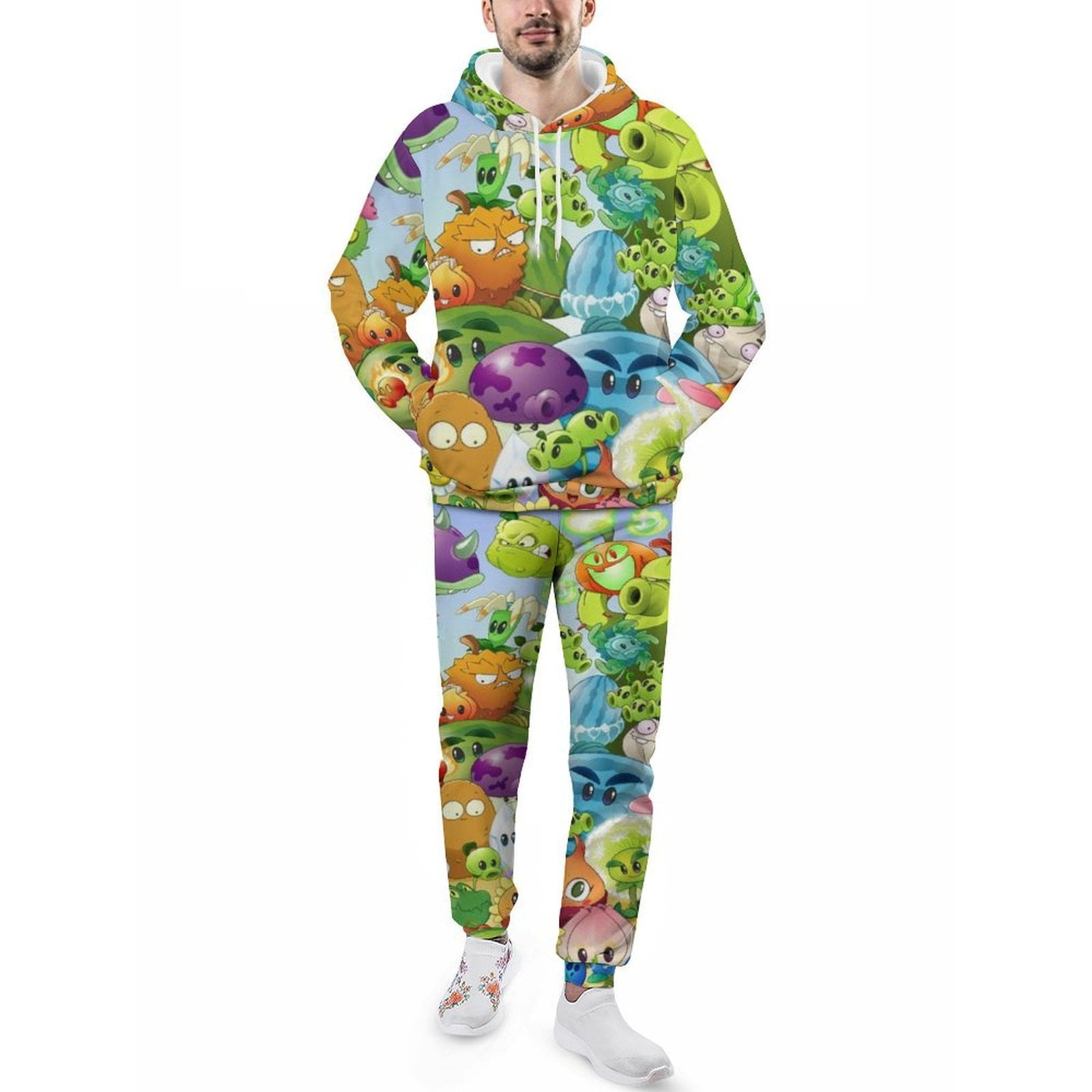 Plants Vs Zombies Mens 2 Piece Tracksuit Athletic Sweatsuits Sets ...