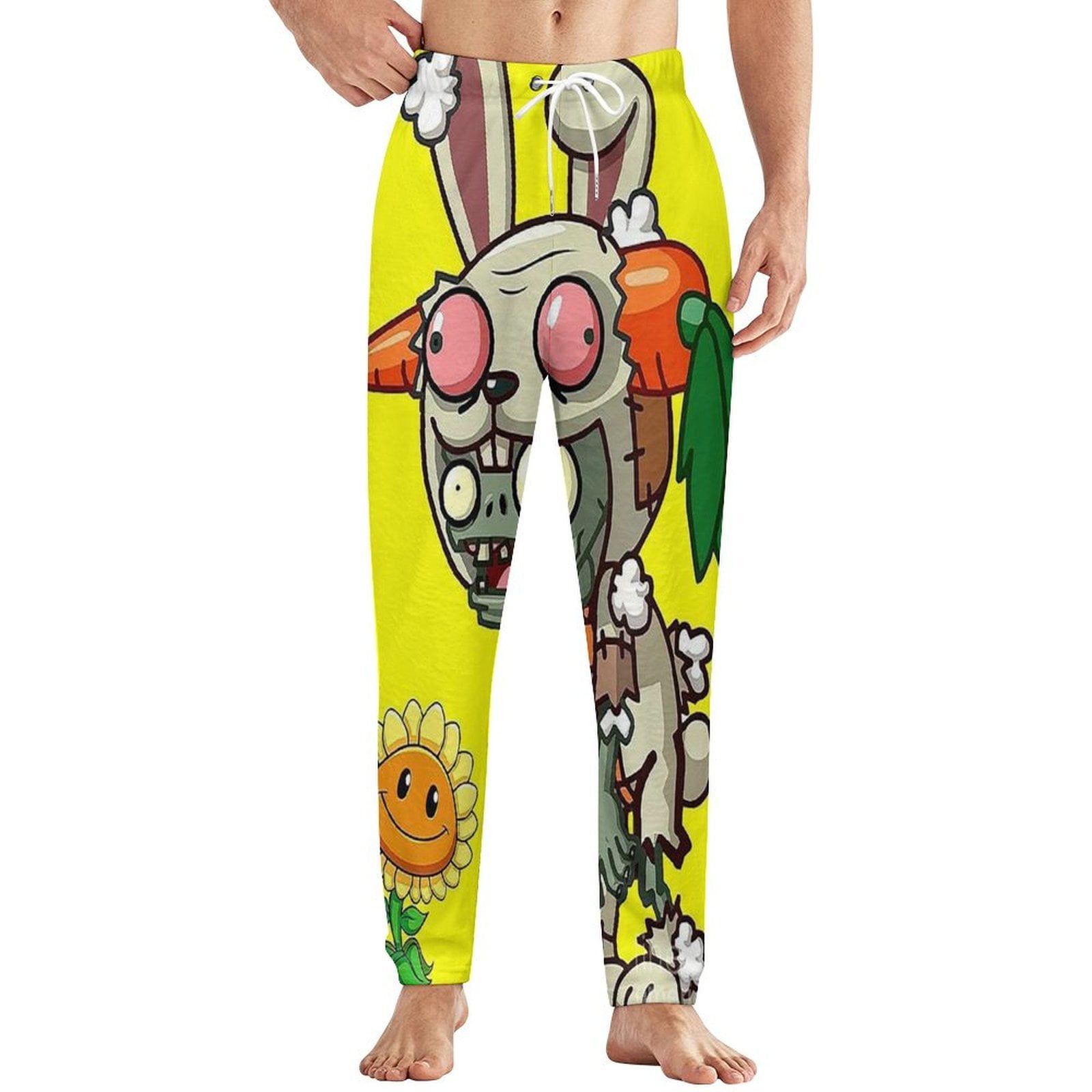 Plants Vs Zombies Mens Pajama Pants Microfleece Pajama Bottoms ...