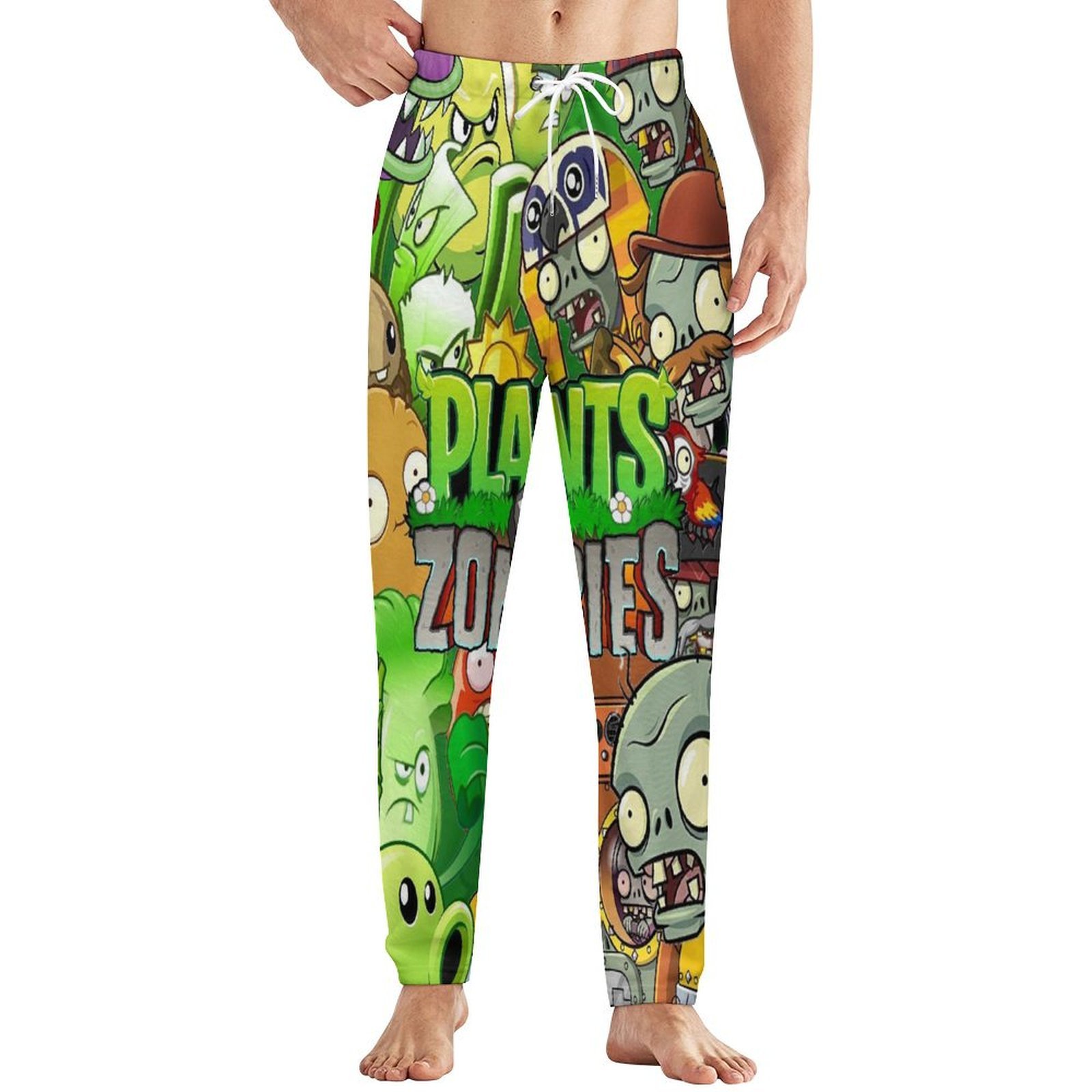 Plants Vs Zombies Mens Pajama Pants Microfleece Pajama Bottoms ...