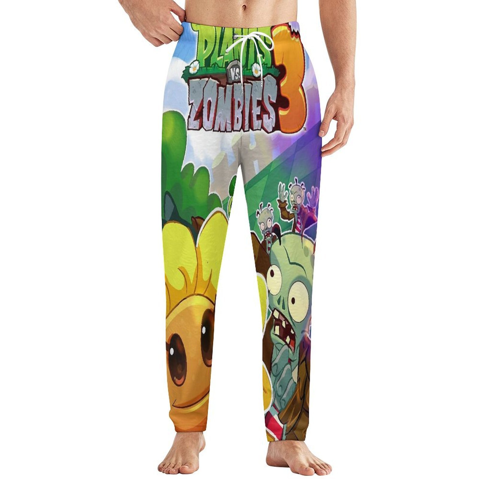 Plants Vs Zombies Mens Pajama Pants Microfleece Pajama Bottoms ...