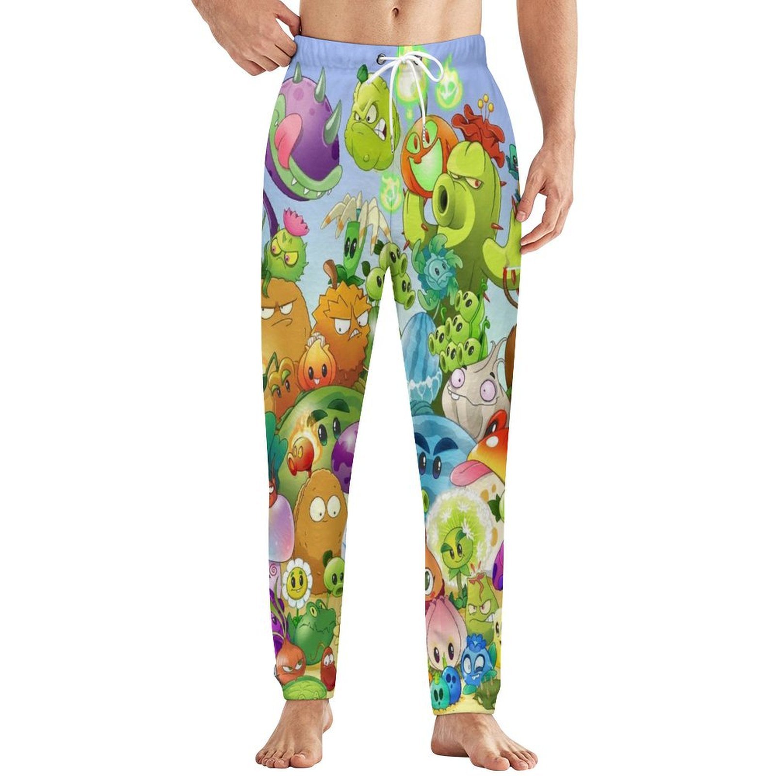 Plants Vs Zombies Mens Pajama Pants Microfleece Pajama Bottoms ...