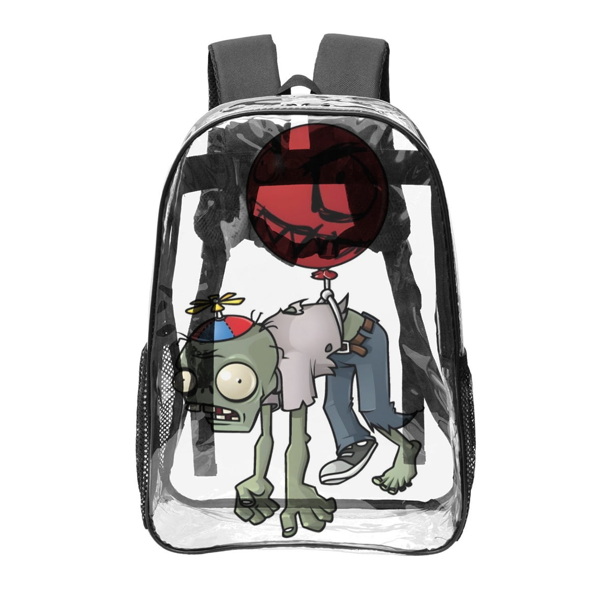 Plants Vs. Zombies Pattern Transparent Backpack Lightweight And ...