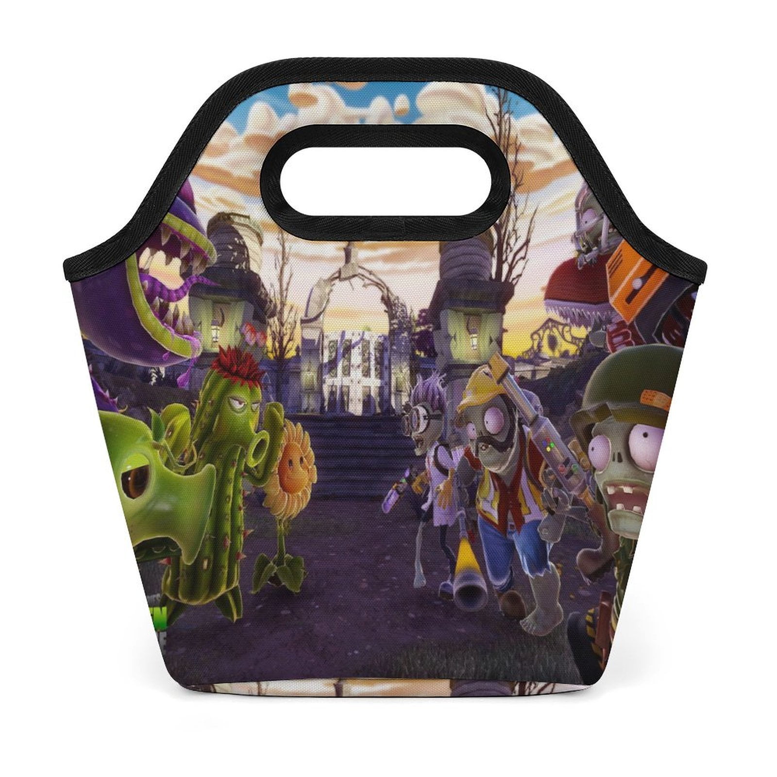 Plants Vs Zombies Portable Lunch Bag Insulated Lunch Box Reusable Lunch ...
