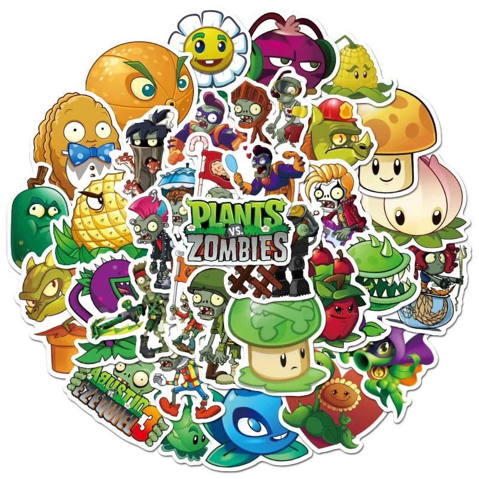 Plants Vs Zombies Set of 50 Themed Sticker Decal Set - Walmart.com