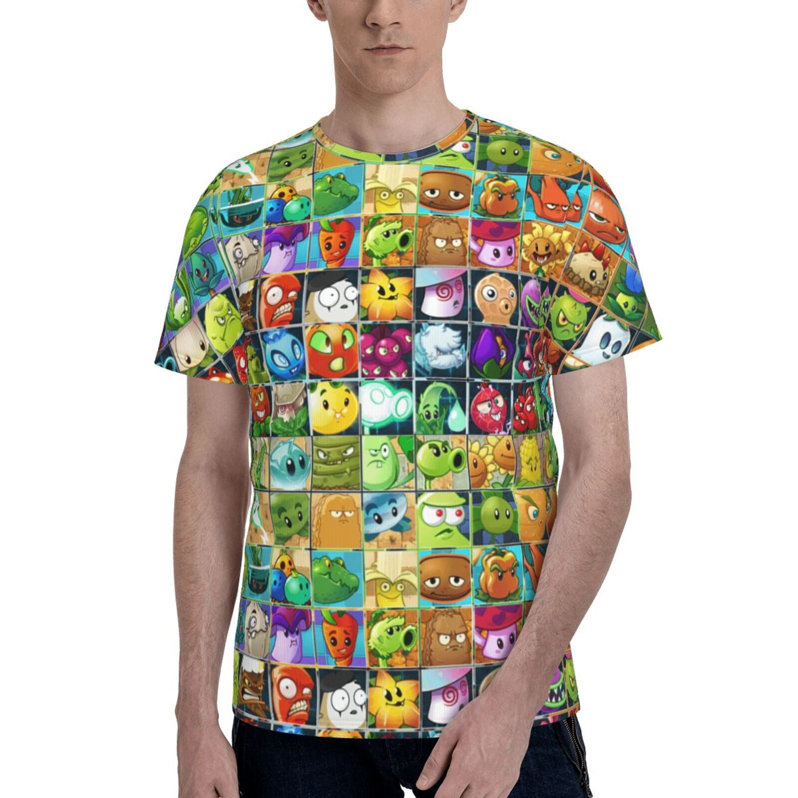 Plants Vs Zombies Shirt 3d Printed T Shirt Crewneck Short Sleeve Top ...