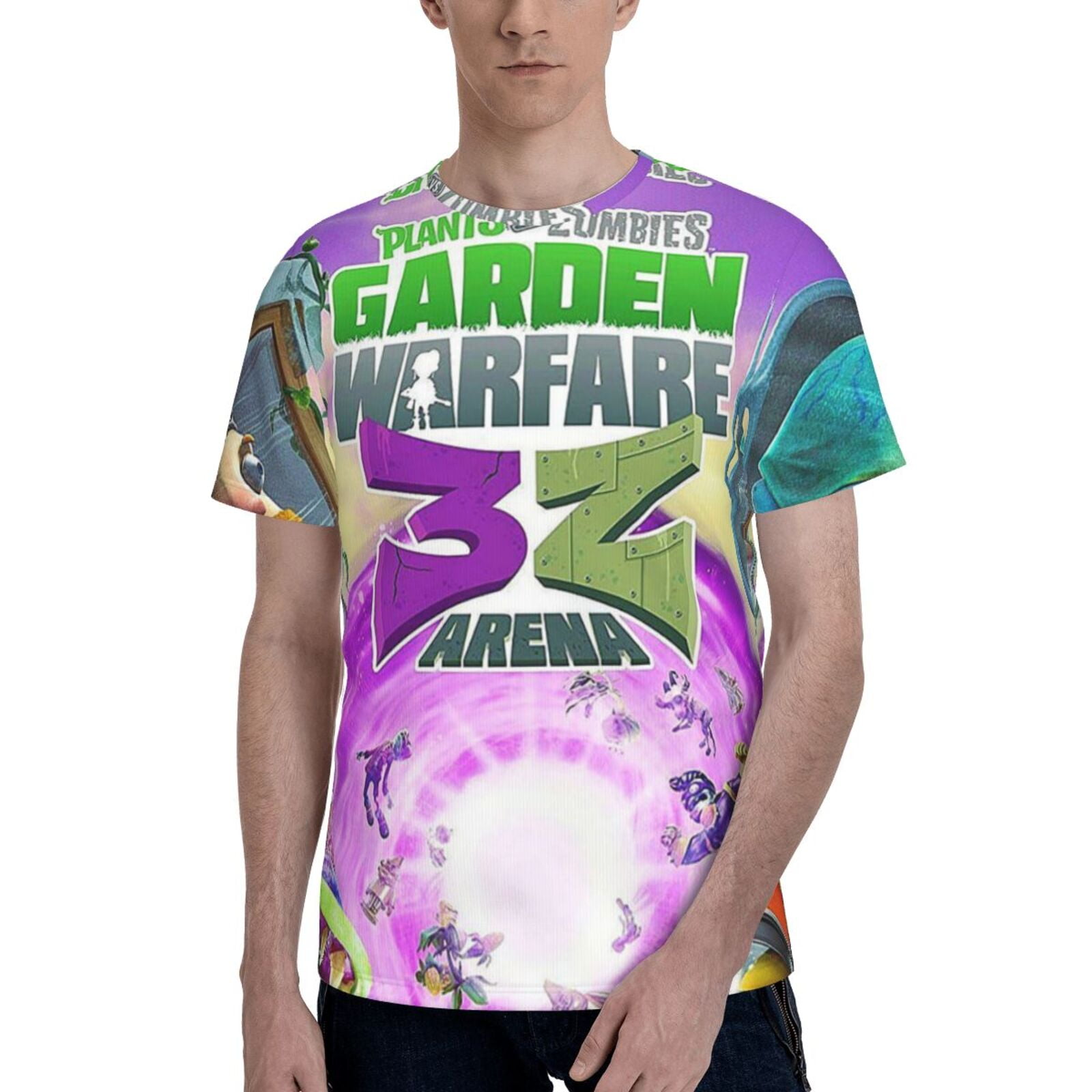 Plants Vs Zombies Shirt 3d Printed T Shirt Crewneck Short Sleeve Top ...