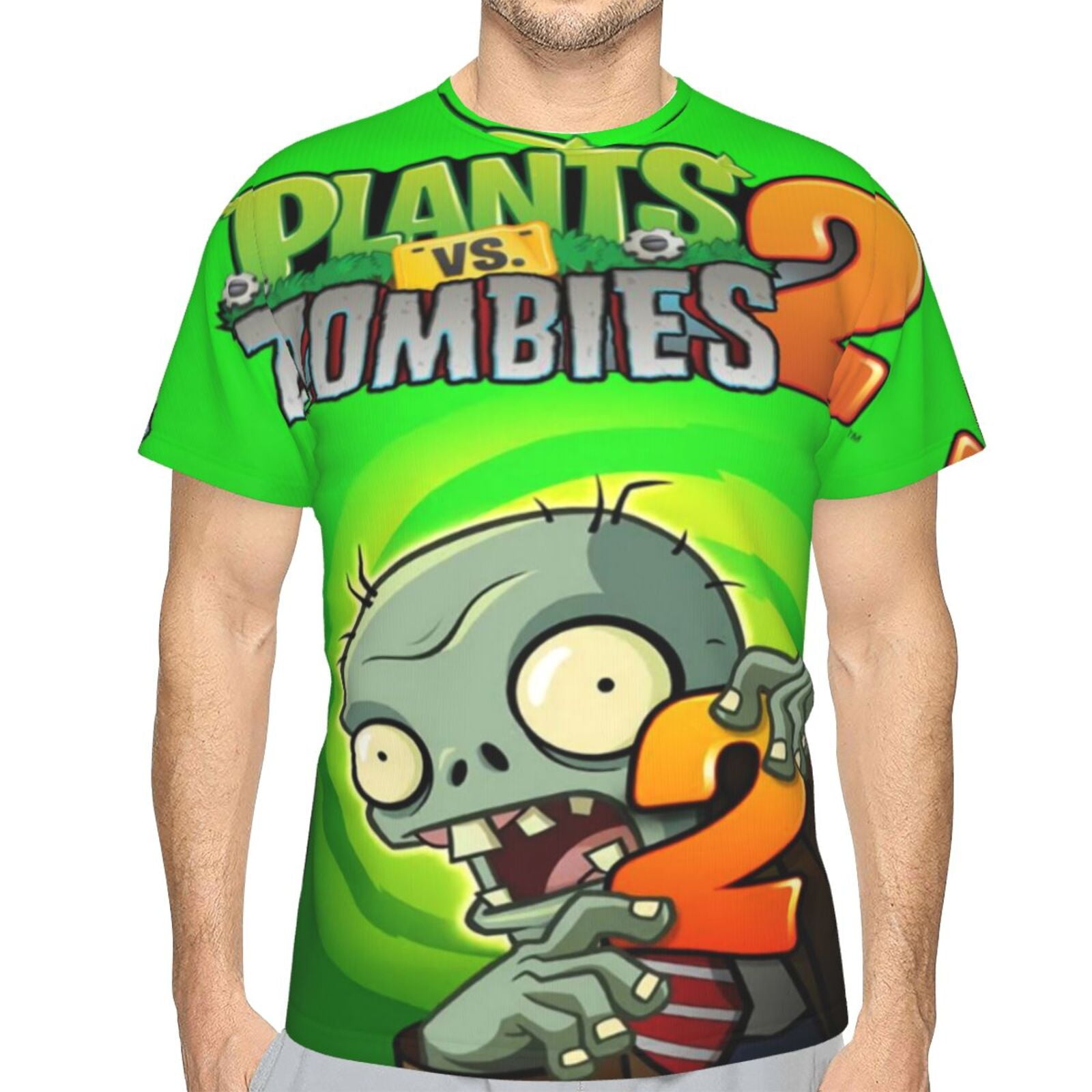 Plants Vs Zombies Shirt 3d Printed T Shirt Crewneck Short Sleeve Top ...
