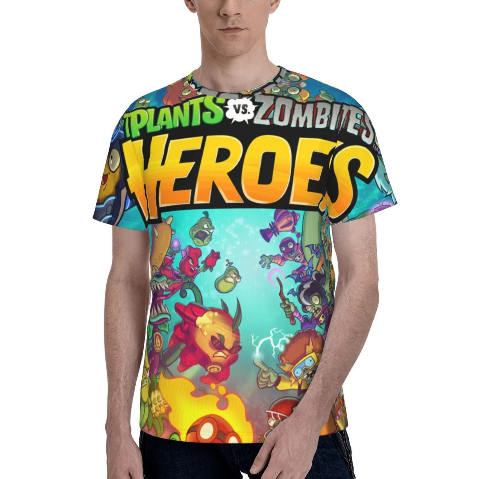 Plants Vs Zombies Shirt 3d Printed T Shirt Crewneck Short Sleeve Top ...