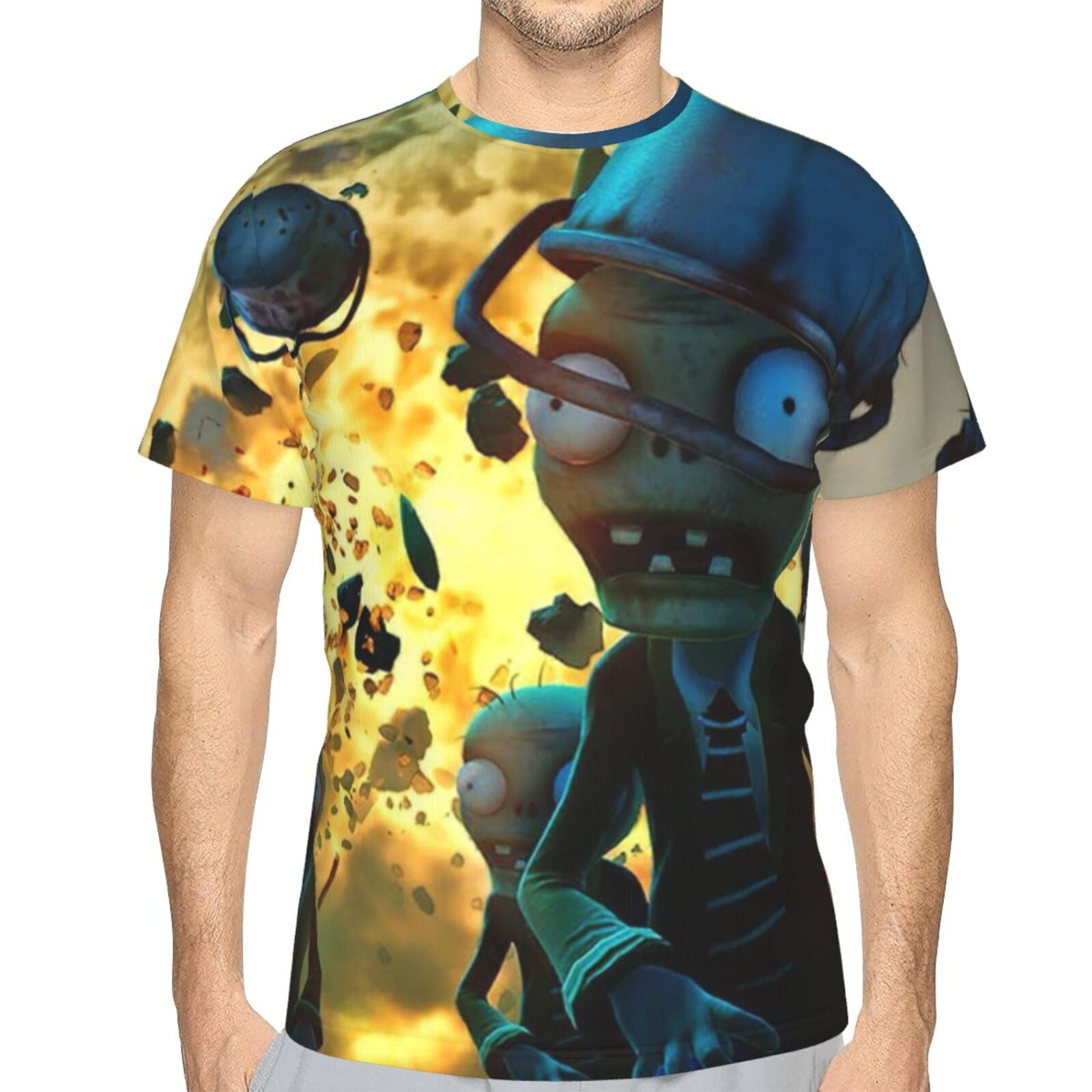 Plants Vs Zombies Shirt 3d Printed T Shirt Crewneck Short Sleeve Top ...