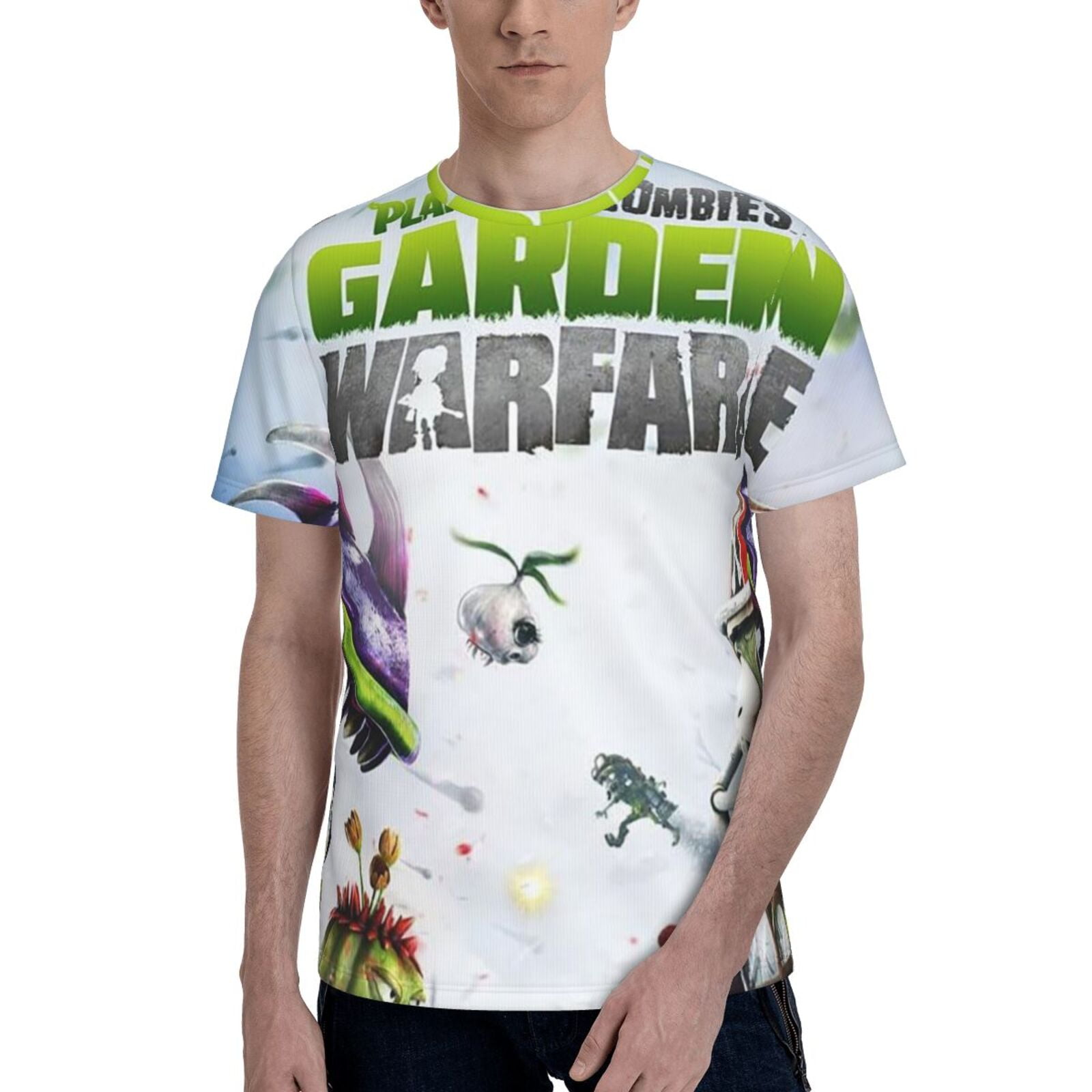 Plants Vs Zombies Shirt 3d Printed T Shirt Crewneck Short Sleeve Top ...