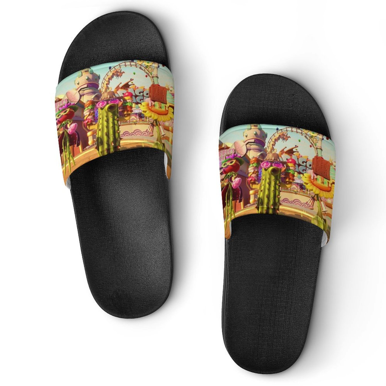 Plants Vs Zombies Shower Slippers for Women & Men Non-Slip House Shoes ...