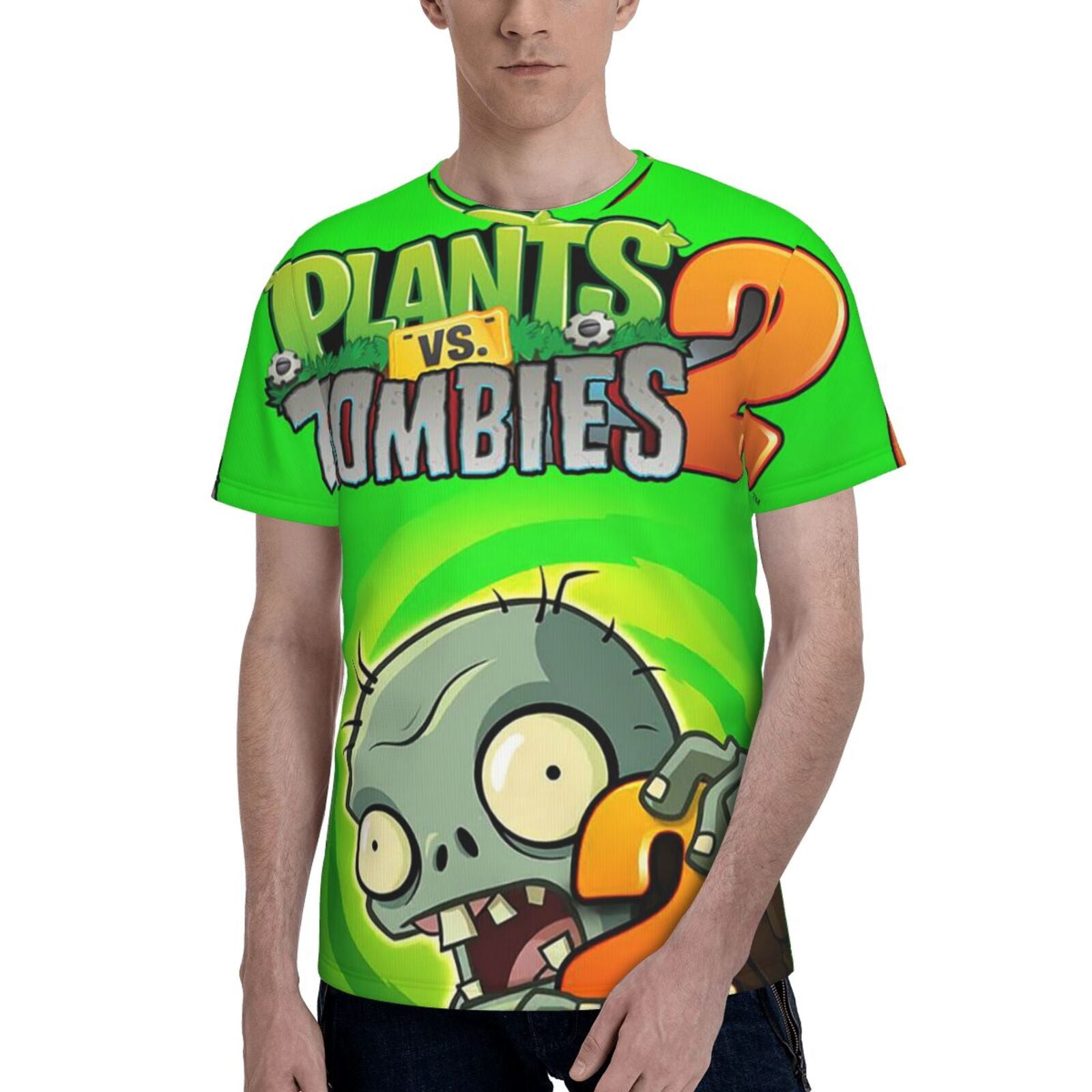 Plants Vs Zombies T-Shirts 3d Printed Short Sleeve Tee Shirt For Men ...