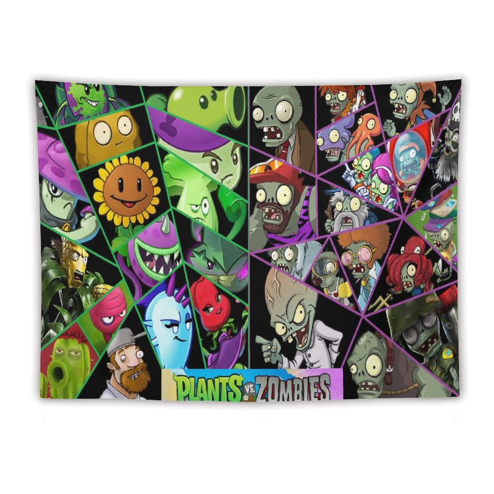 Plants Vs Zombies Tapestry Anime Poster Wall Hanging Art Decor For ...