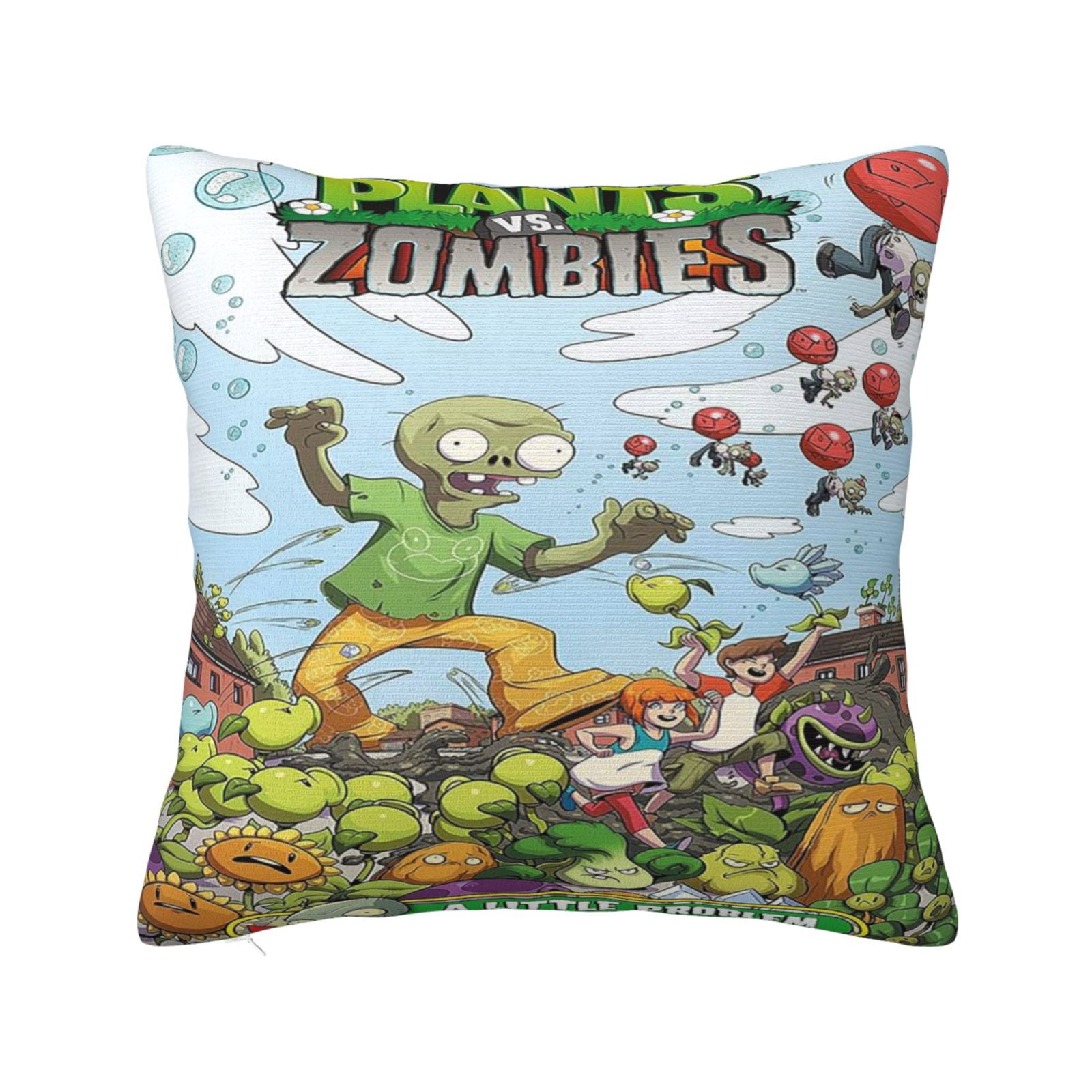 Plants Vs Zombies Throw Pillow Covers 26"X26" Pillow Case Cushion ...