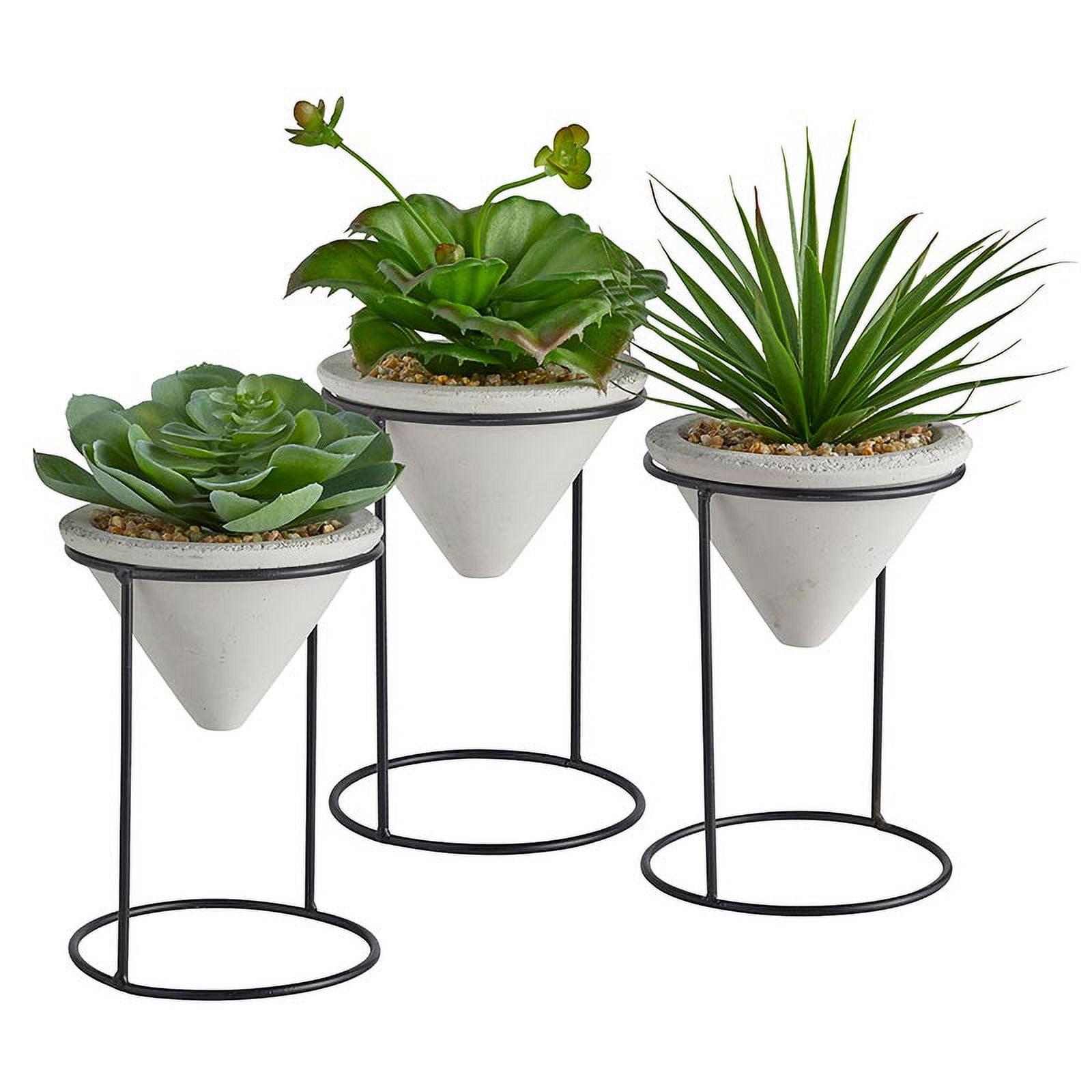 Plants W/Iron Stand Set/3 - Walmart.com