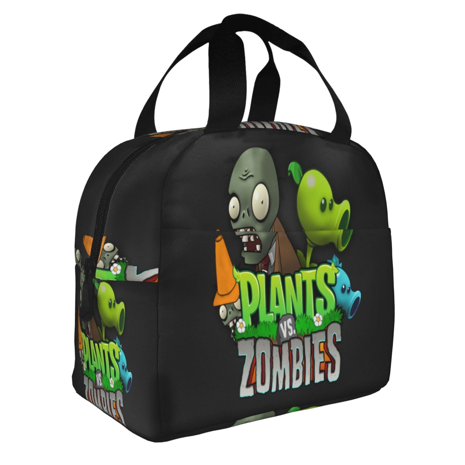 Plants vs Zombie Lunch Bag Insulated Lunch Box Reusable Cooler Cartoon ...