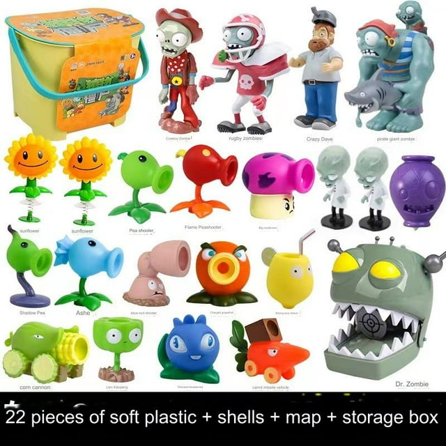 Plants vs Zombies Kids Action Figures, 22 Piece - Walmart.com