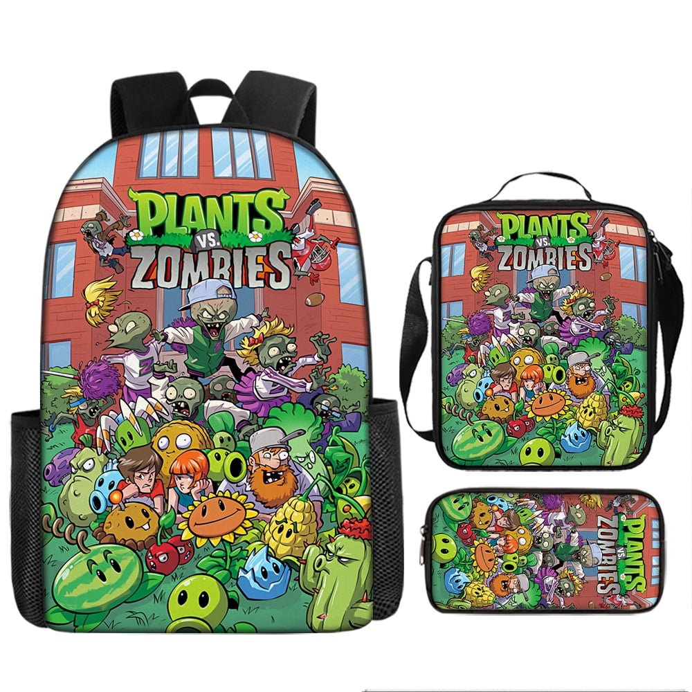 Plants vs. Zombies Backpack Elementary School Bag Anime Cartoon ...