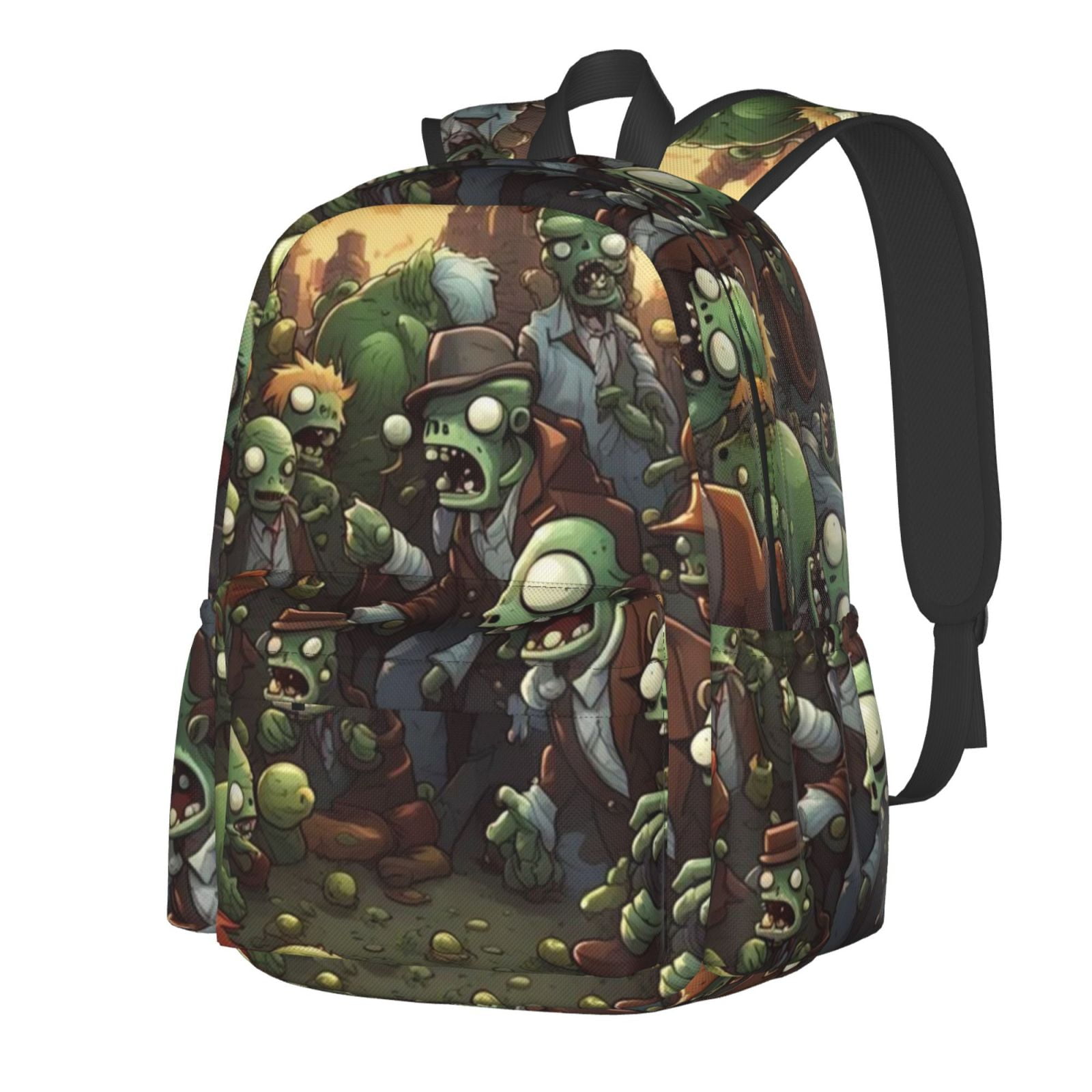 Plants vs. Zombies Battle Backpack Laptop Daypack Large Capacity ...