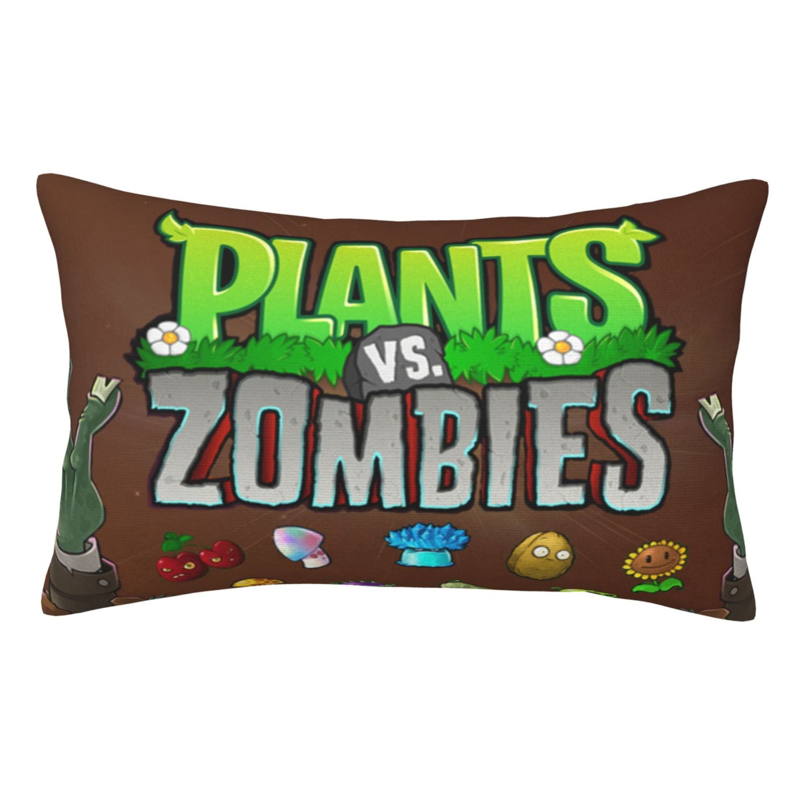 Plants vs. Zombies Battle Pillow Case Decor Cushion Pillow Covers With ...