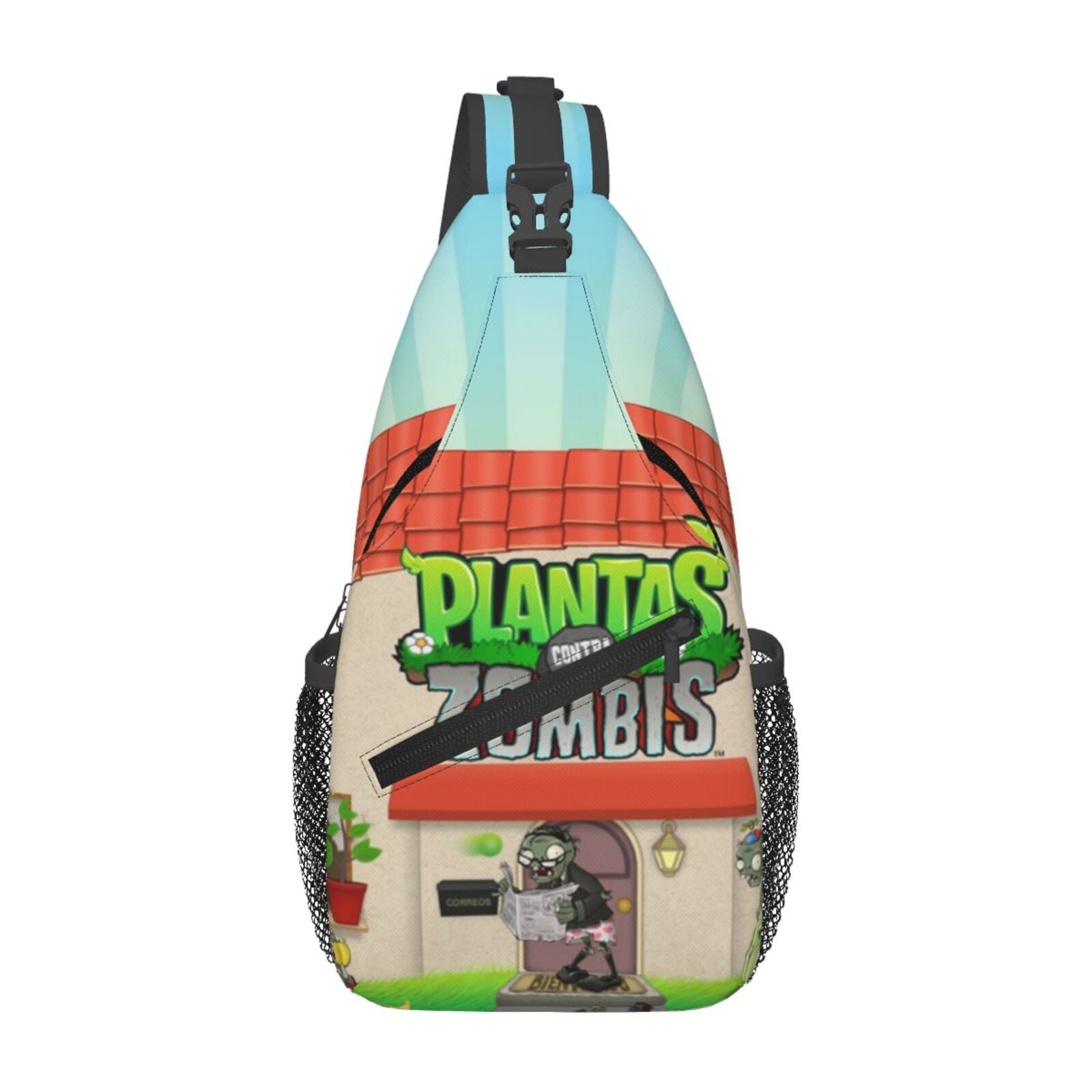 Plants vs. Zombies Battle Sling Bag Crossbody Backpack Chest Bags Daily ...