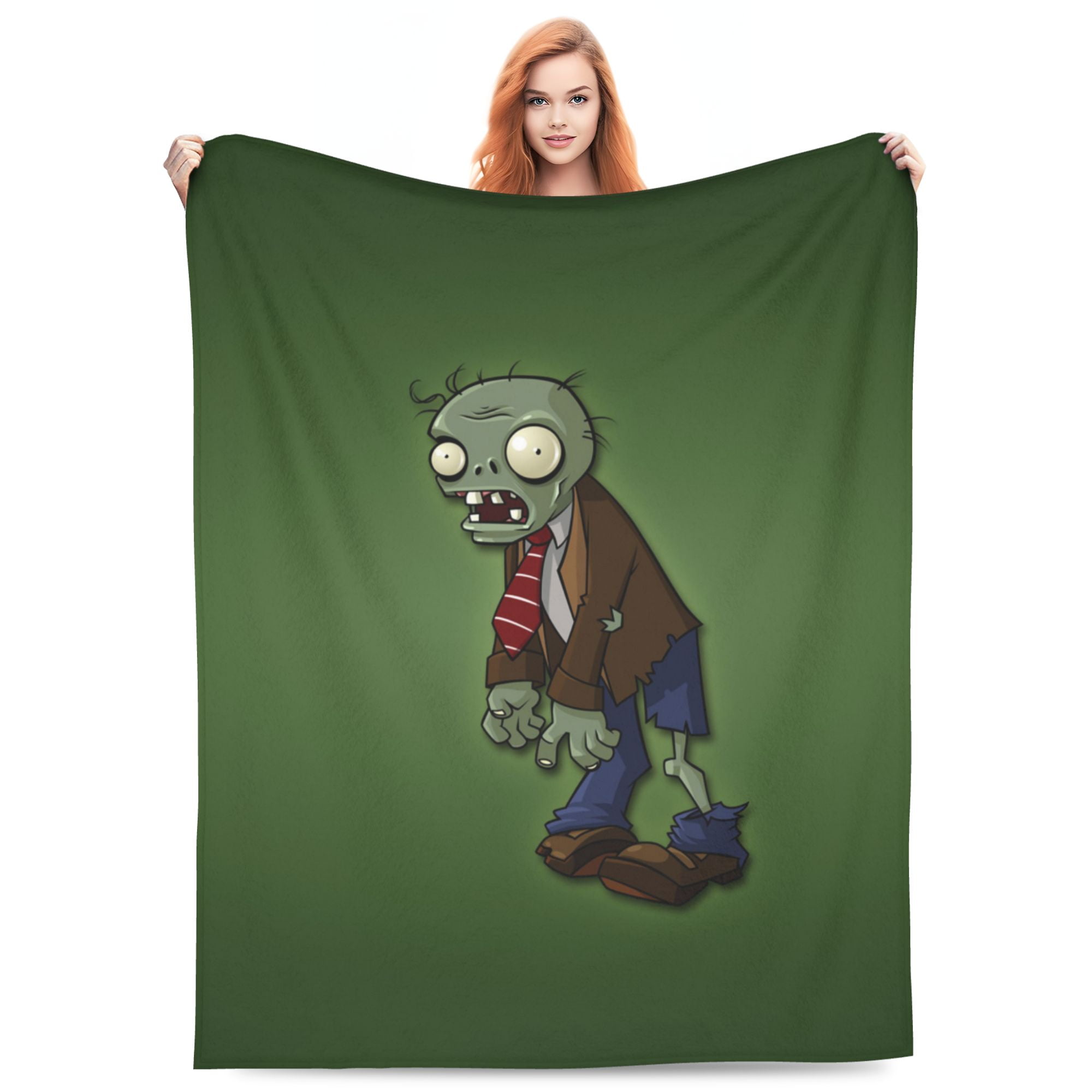 Plants vs Zombi-e Bed Blanket 3D Printed Throw Blanket Lightweight ...