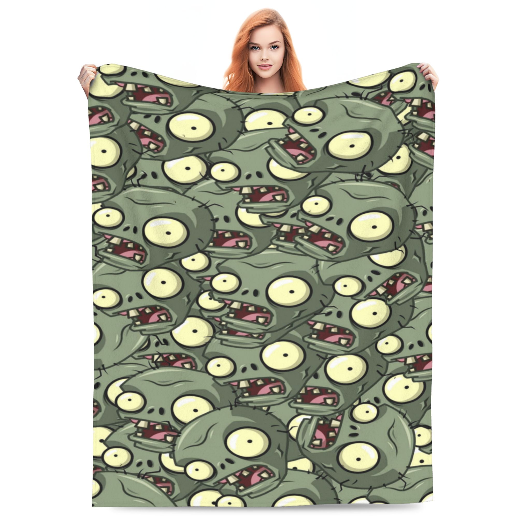 Plants vs Zombi-e Bed Blanket 3D Printed Throw Blanket Lightweight ...