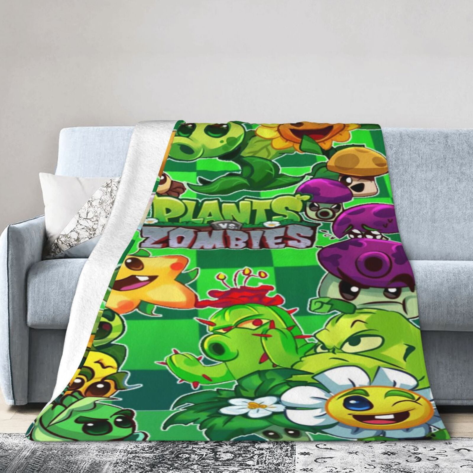 Plants vs. Zombies Bed Blanket Air Conditioning Quilt for Men and Women ...