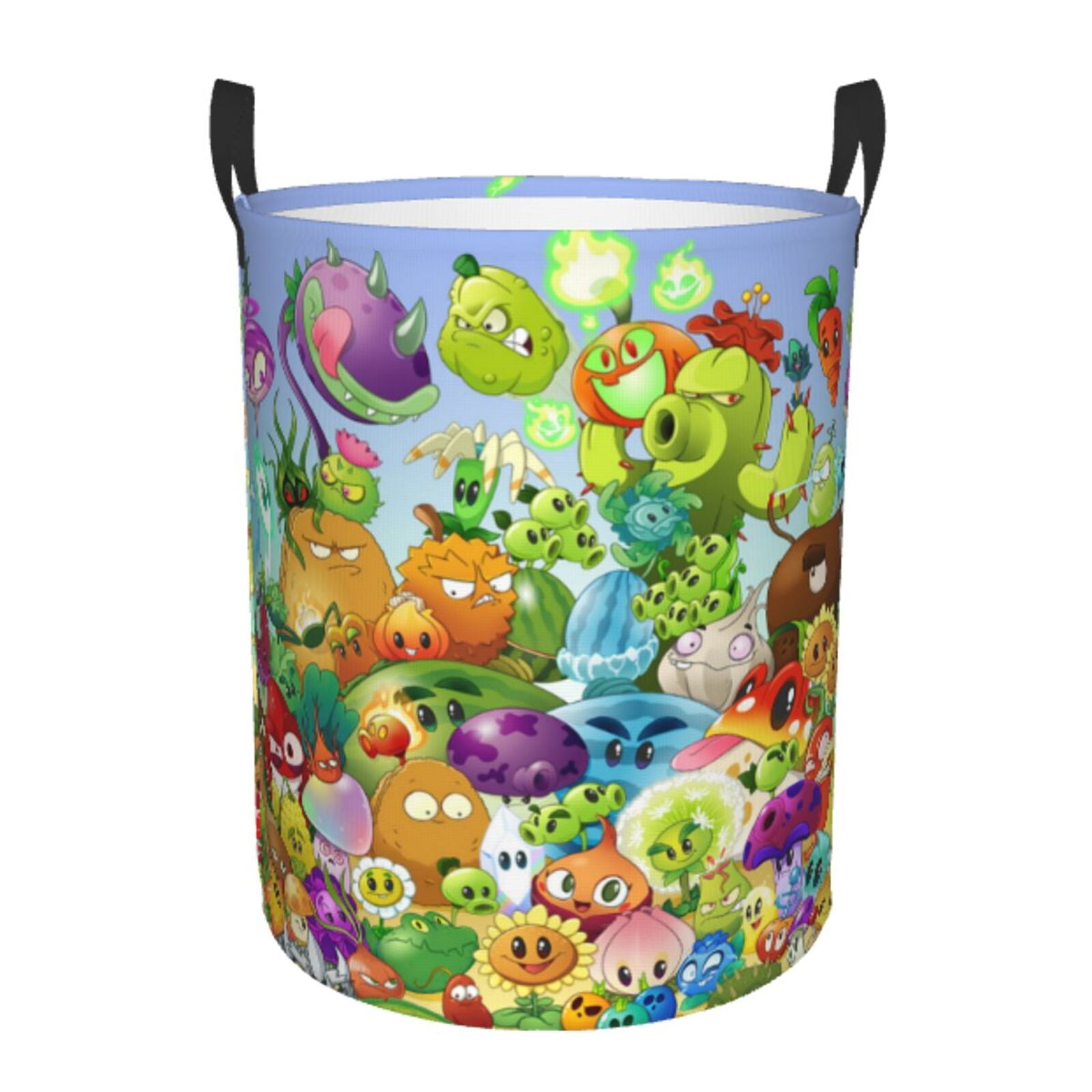 Plants vs. Zombies Circular Laundry Hamper Foldable Large Storage ...