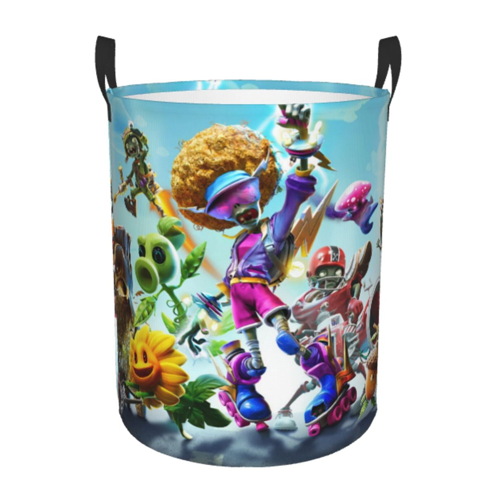 Plants vs. Zombies Circular Laundry Hamper Foldable Large Storage ...