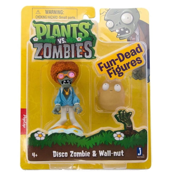 Plants vs. Zombies Fun-Dead Figures Disco Zombie & Wallnut Figure 2 ...