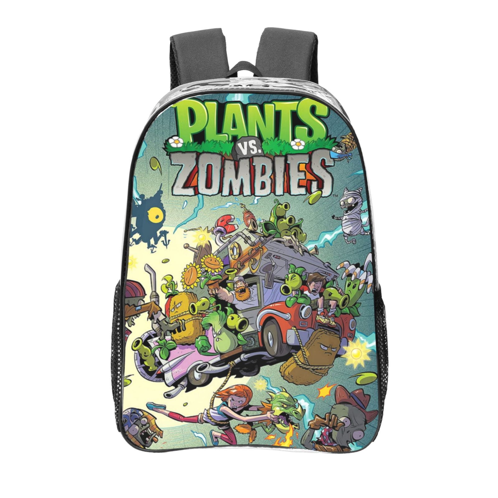 Plants vs. Zombies Game Transparent Backpack Adjustable Shoulders ...