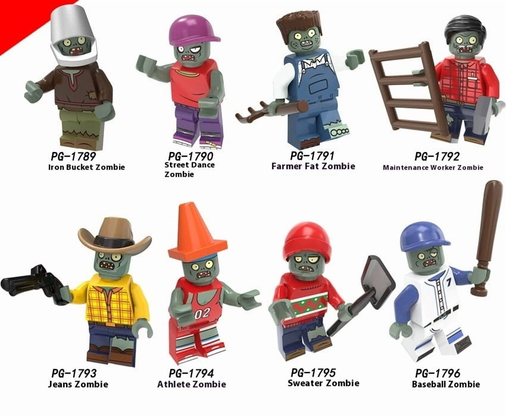 Plants vs. Zombies Inspired by Zombies Game, Cake Toppers (8 PCS/Set ...