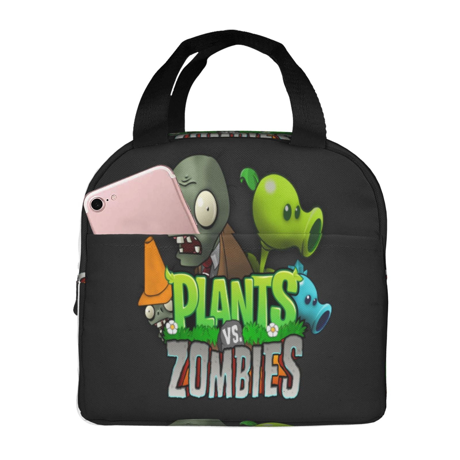 Plants vs Zombies Lunch Bag Insulated Lunch Box Reusable Cooler Cartoon ...