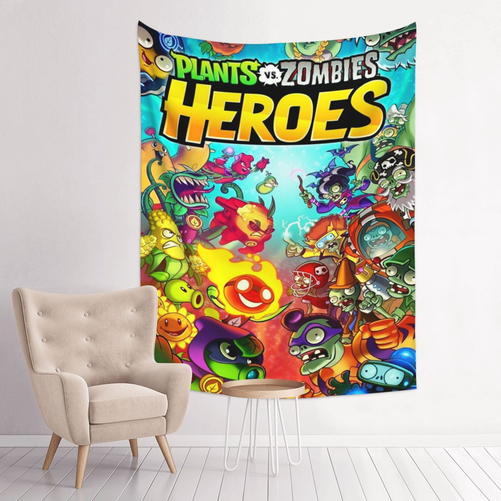 Plants vs Zombi-e Tapestry Anime Poster Large Background Wall Art ...