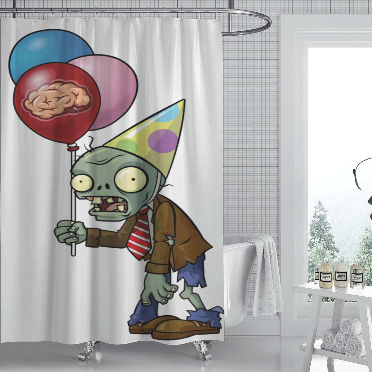 Plants vs Zombies shower curtain boasts a stunning design, features ...