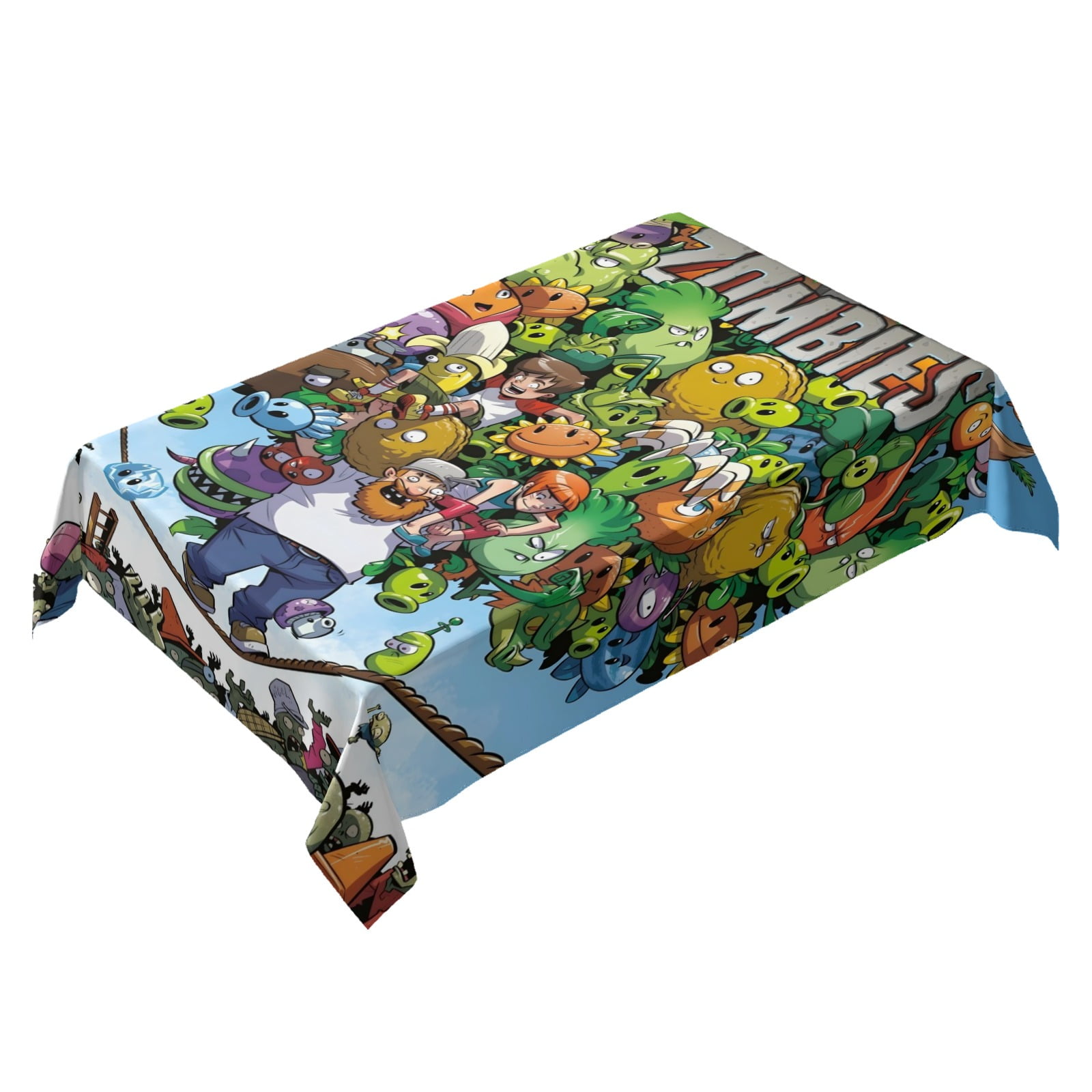 Plants vs Zombies-theme square tablecloth has an iconic print, fits ...