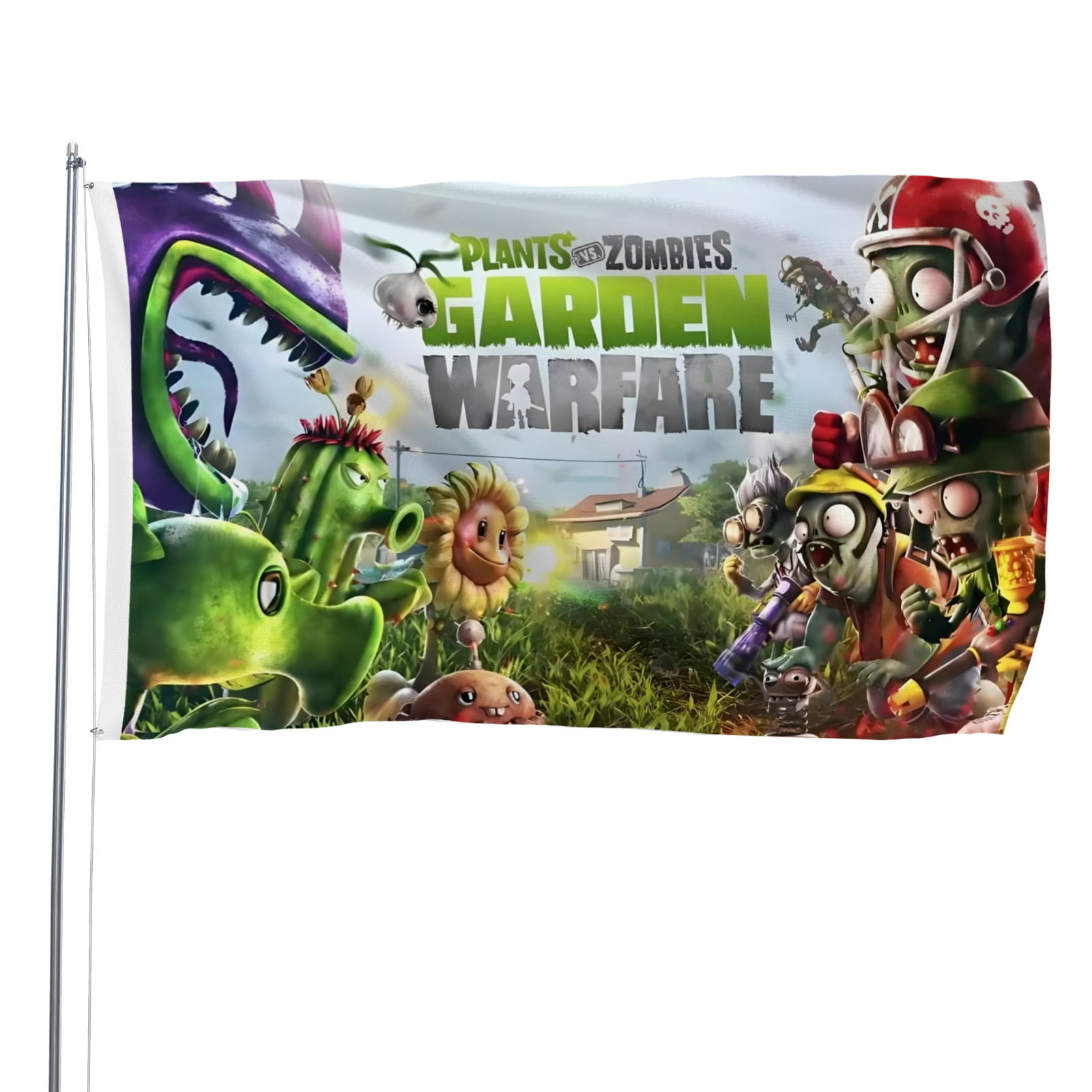 Plants vs Zombies-themed Printed Flag Perfect gift for fans, friends ...