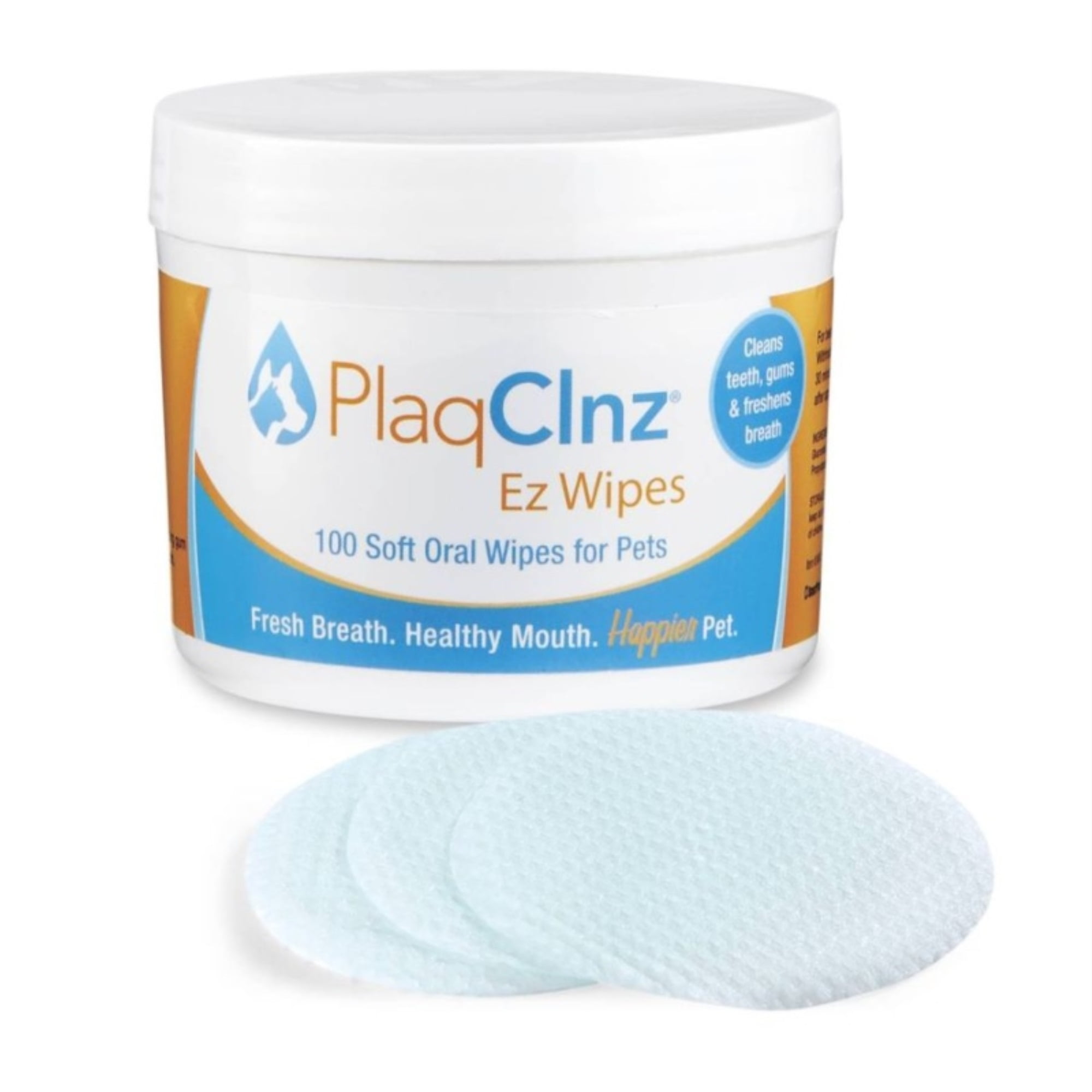 PlaqClnz EZ Oral Health Wipes for Dogs - 100 Wipes - Walmart.com