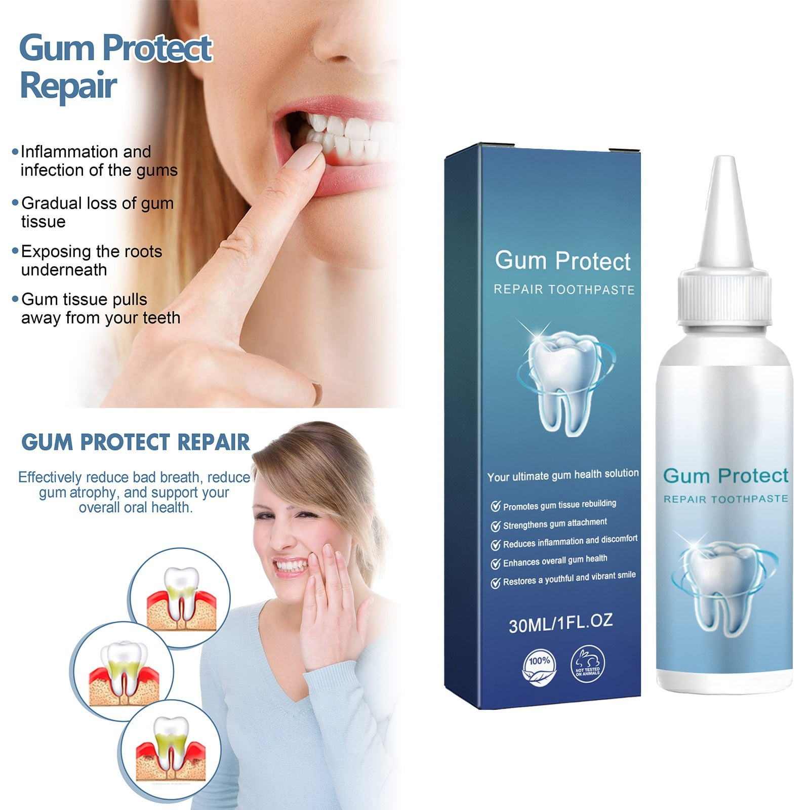 Plaque Brush Oral Water Pick Teeth Cavity Filler Withing Teeth Bottom ...