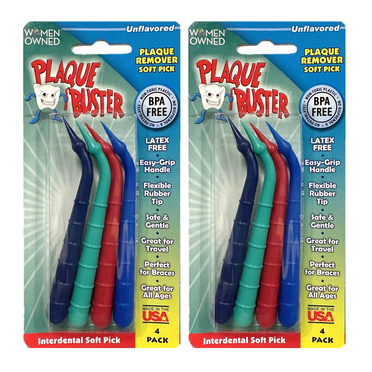 GUM Rubber Tip Stimulator, Long Handled Massager, Includes Permanent ...