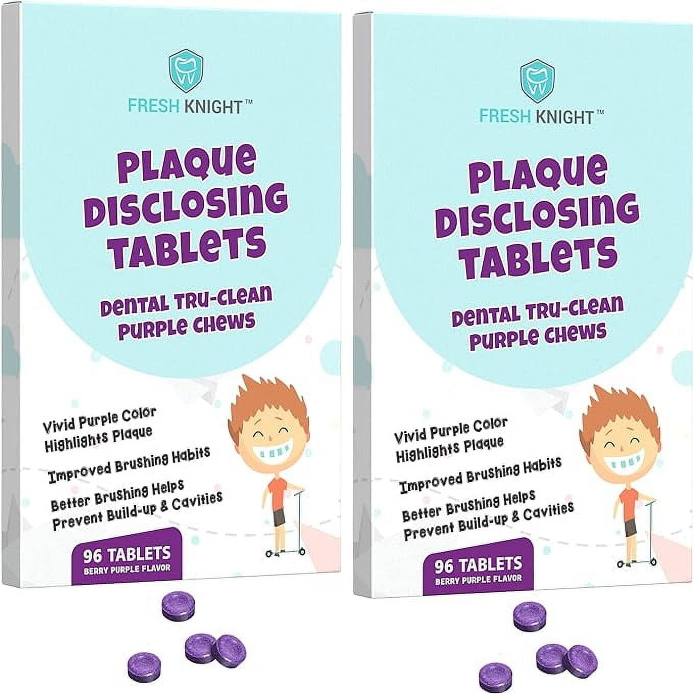 Plaque Disclosing Tablets for Teeth, 96 Count, Dental Disclosing ...