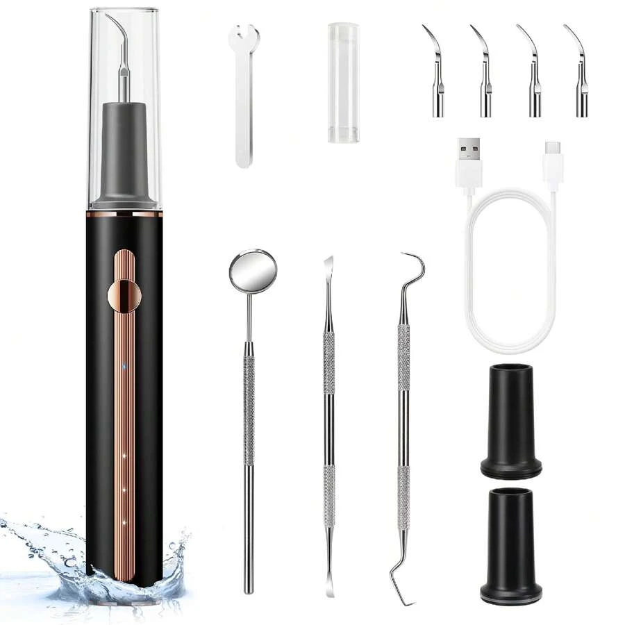 Plaque Remover For Teeth, Teeth Cleaning Kit With Ultrasonic Tooth ...