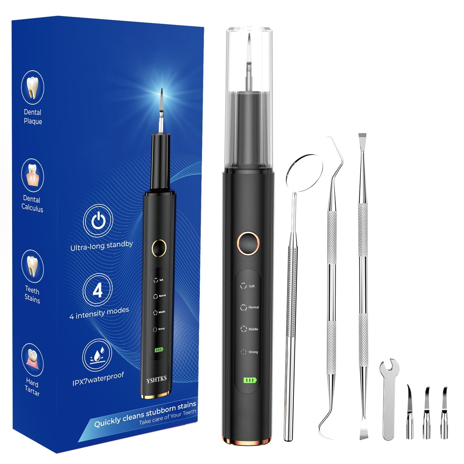 Plaque Remover for Teeth - Tartar Teeth, Dental Calculus Cleaning Kit 4 ...