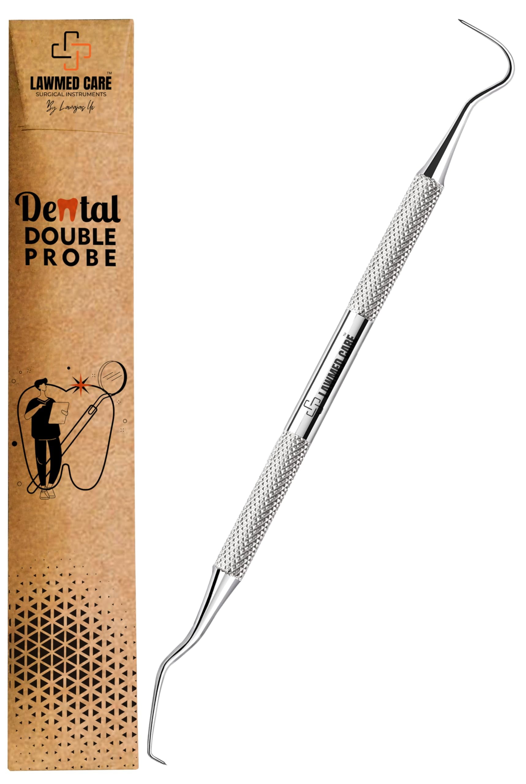 Plaque and Tartar Remover Stainless Steel Dental Tool Set - Dental Pick ...